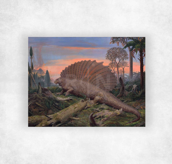ZB 0094 - Z. Burian: Obraz Edaphosaurus cruciger - 1978 :: HARdNIX ...